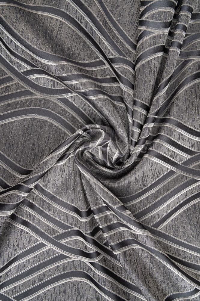 Oslo Navy Wave Fabric